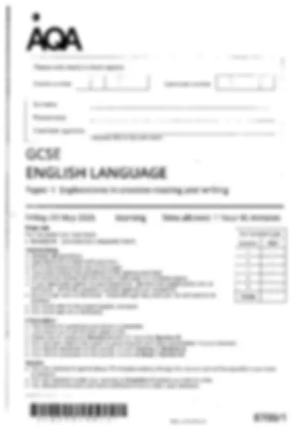 GCSE ENGLISH LANGUAGE Paper 1 Explorations in creative reading and ...