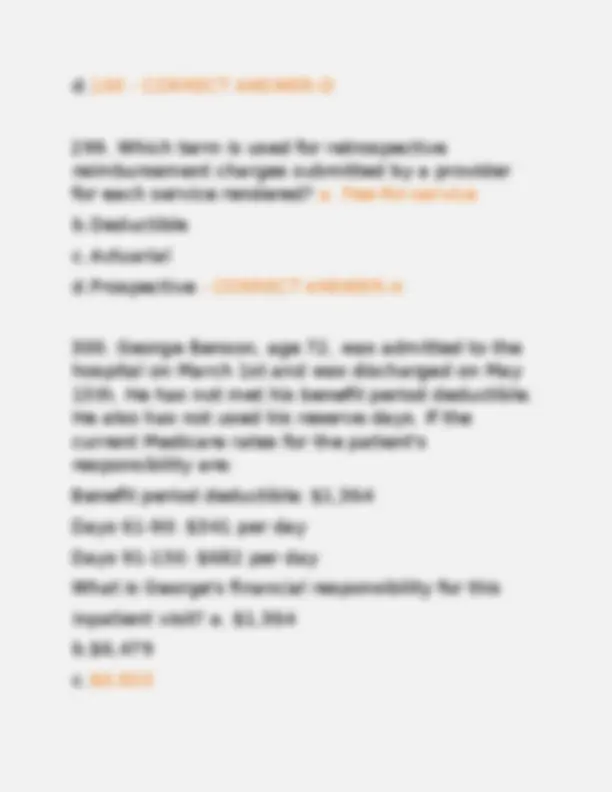 RHIA 2026 Domain 4 Revenue Cycle Management Final Exam ( Updated 2026 ...