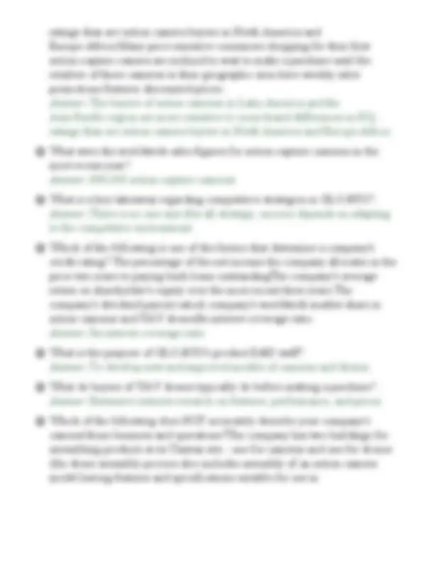 GLO-BUS PARTICIPANT'S GUIDE FINAL TEST 2026 QUESTIONS WITH CORRECT ...