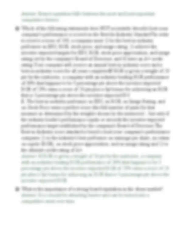 GLO-BUS PARTICIPANT'S GUIDE FINAL TEST 2026 QUESTIONS WITH CORRECT ...
