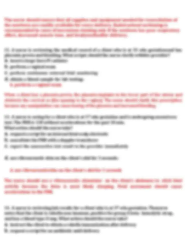 RN Maternal Newborn ATI Proctored Exam Study Guide | 304 Questions ...