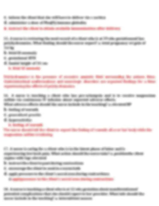 RN Maternal Newborn ATI Proctored Exam Study Guide | 304 Questions ...