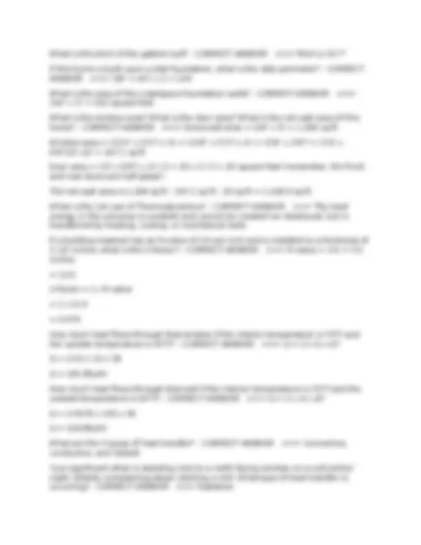 HERS Rater 2026 latest updated version | Exams Advanced Education | Docsity