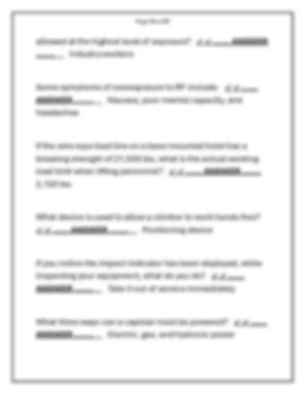 TELECOM TOWER TECH 1 2026 EXAM QUESTION AND ANSWER | Exams ...