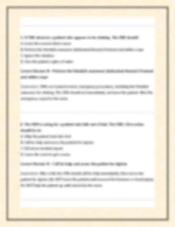 CNA – Patient Care Skills & Daily Living Assistance Practice Exam ...