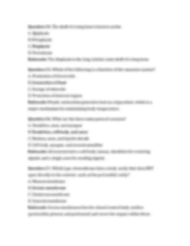 BIOL251: Human Anatomy & Physiology I w/Lab Module 4 Exam Review | 100 ...