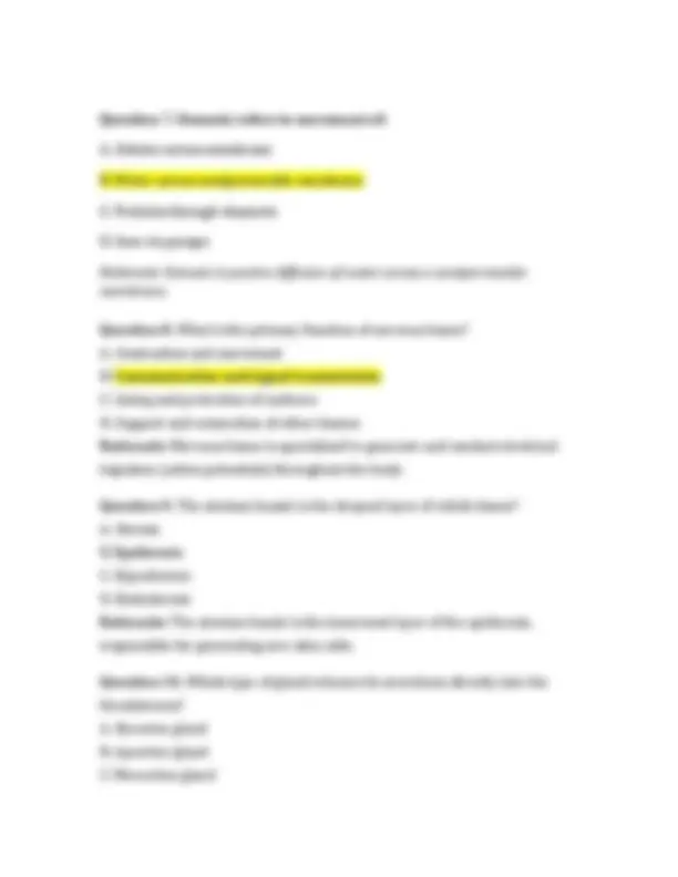 BIOL251: Human Anatomy & Physiology I w/Lab Module 4 Exam Review | 100 ...