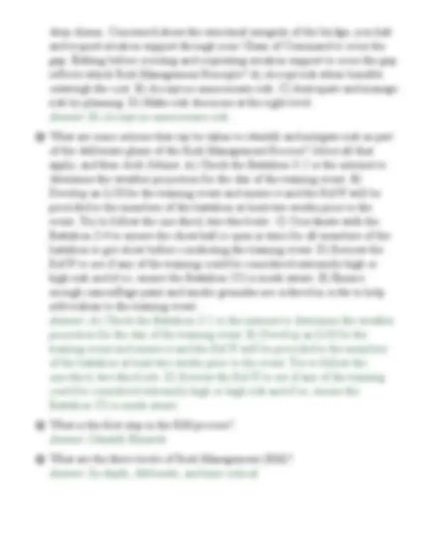 USMC RISK MANAGEMENT PVT-LCPL POST CERTIFICATION SCRIPT 2026 QUESTIONS ...