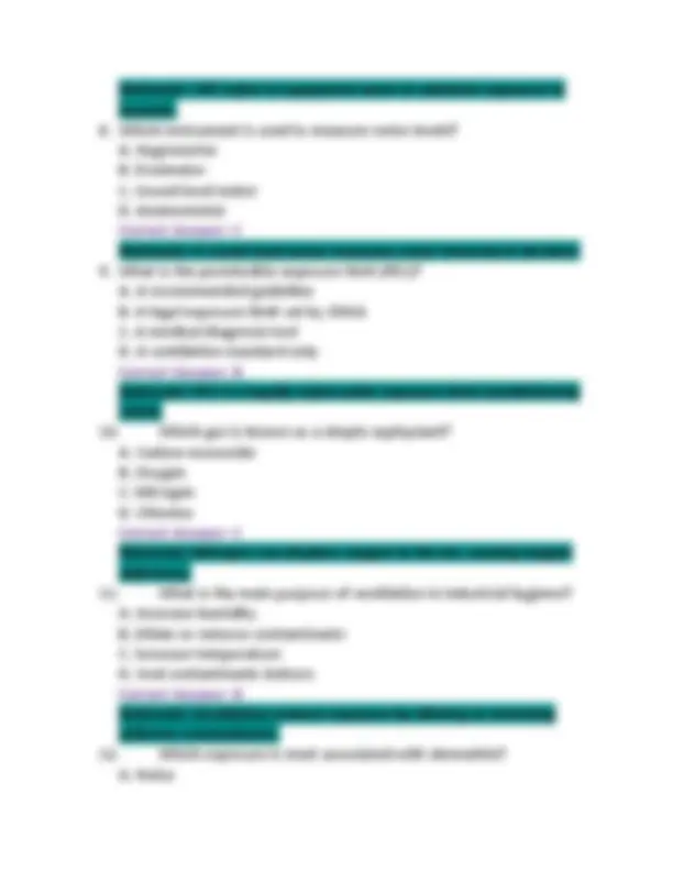 Indiana Industrial Hygiene Technician Exam Practice Questions And ...