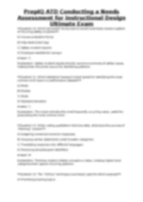 PrepIQ ATD Conducting a Needs Assessment for Instructional Design ...