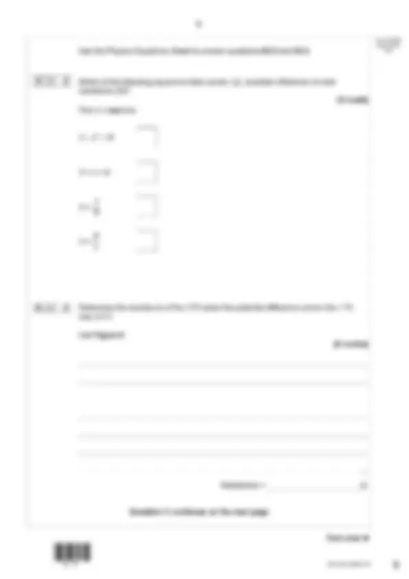 2025 AQA GCSE PHYSICS 8463/1H Higher Tier Paper 1 QP + Mark Scheme ...