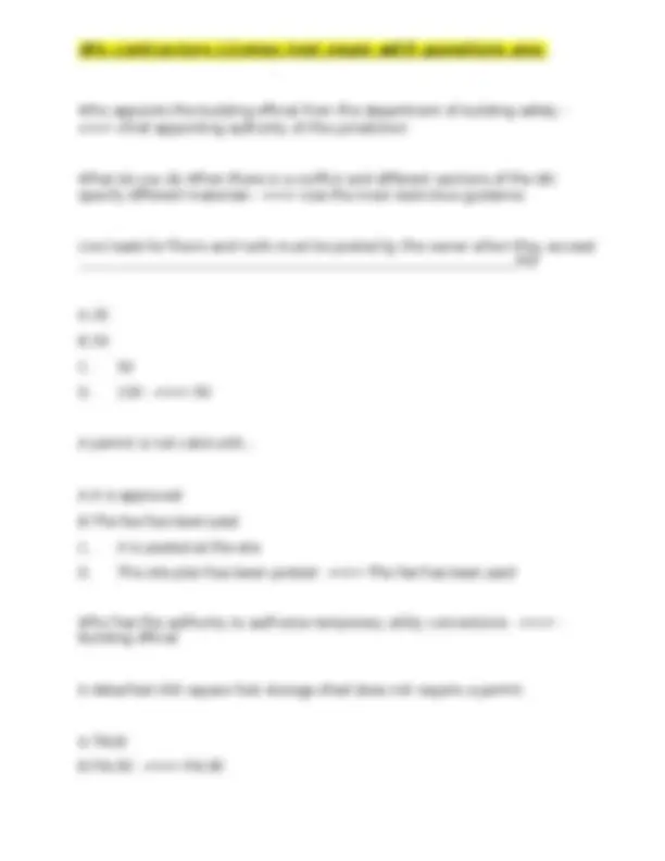 West Virginia Contractors License Exam Questions and Answers Study ...