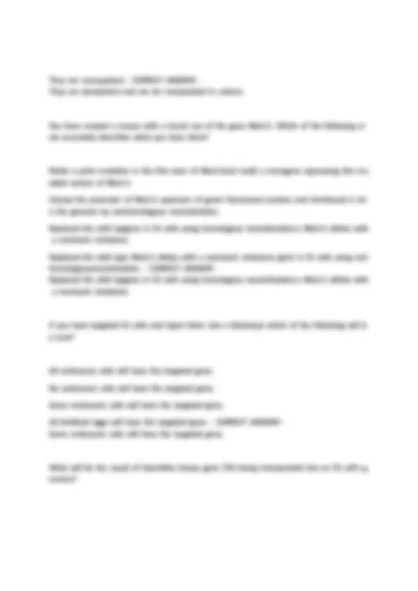 BIO 351 Module 1 2025–2026 – Practice Questions with Correct Answers ...