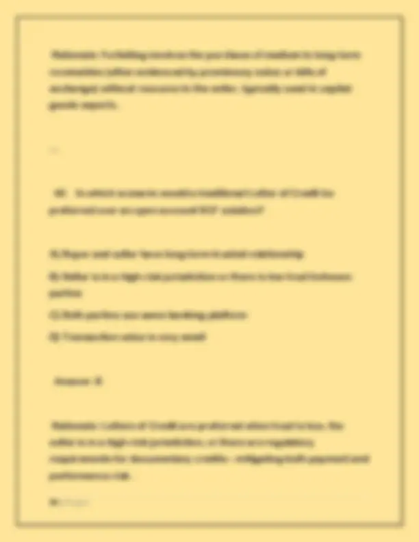 CERTIFICATE IN SUPPLY CHAIN FINANCE (CSCF) Practice Exam 2025-2026 ...
