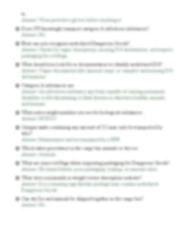 DANGEROUS GOODS BANK FOR CABIN CREW COMPREHENSIVE STUDY GUIDE 2026 FULL ...