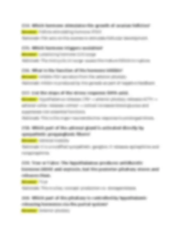 BIOL 252 HUMAN ANATOMY & PHYSIOLOGY II – MODULE 1 COMPLETE TEST BANK ...