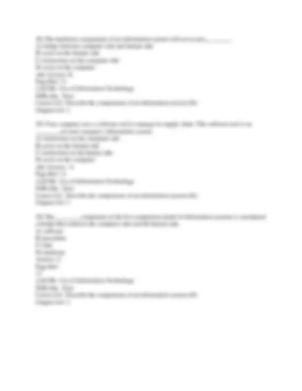 BCIS 3610 Basic Information Systems BCIS 3610 EXAM 1 (all questions and ...