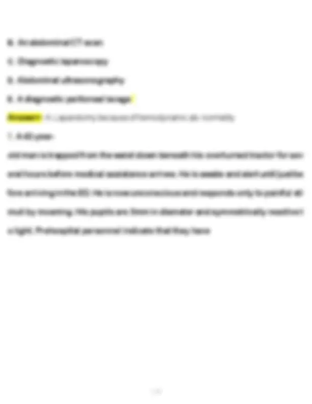 ATLS 10th Ed Post Test – 175 Practice Questions & Answers 2026/2027 ...