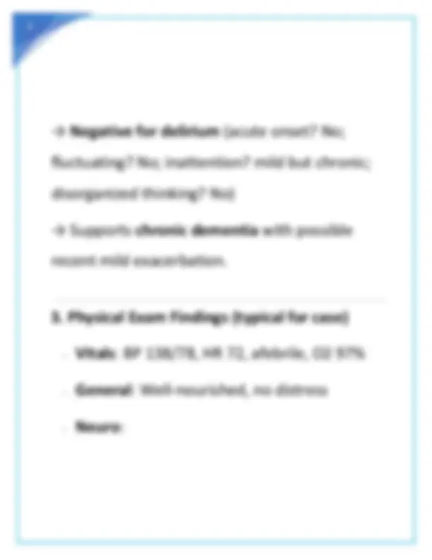 I Human Case Study Janet Riley 79ylo #Confusion and memory loss ...
