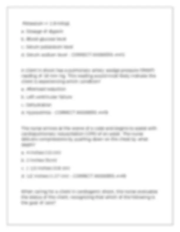 Nurs 4526 final practice questions with answers | Exams Nursing | Docsity