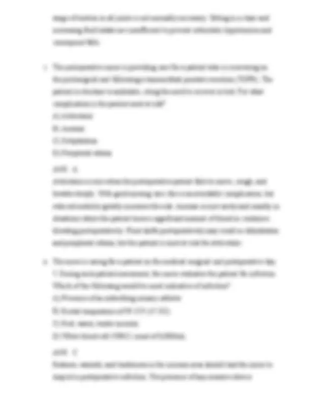Chapter 19: Postoperative Nursing Management Hinkle: Brunner & Suddarth ...