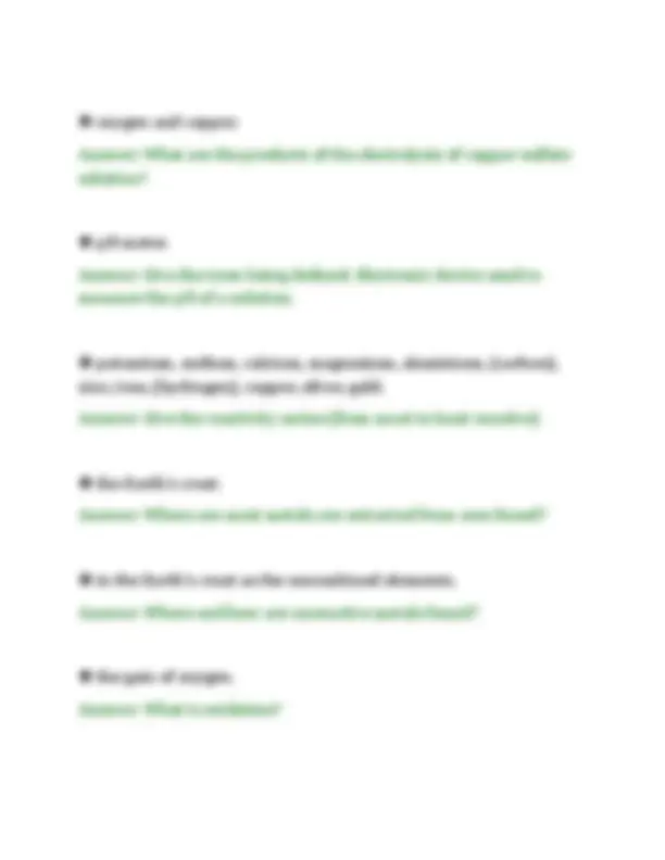 PEARSON EDEXCEL GCE A LEVEL CHEMISTRY PAPER 1 9CH0 01 2026 FINAL PAPER ...