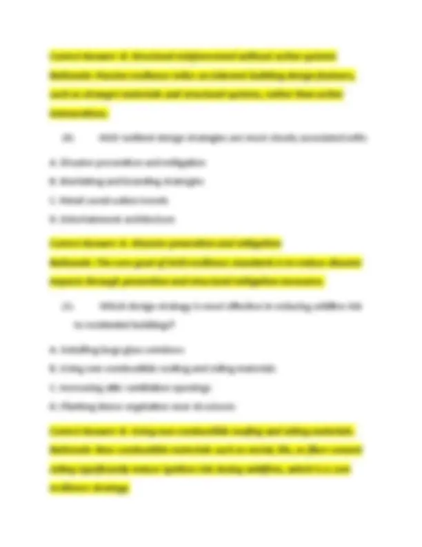 HUD Resilient Building Design Standards Exam Practice Questions And ...
