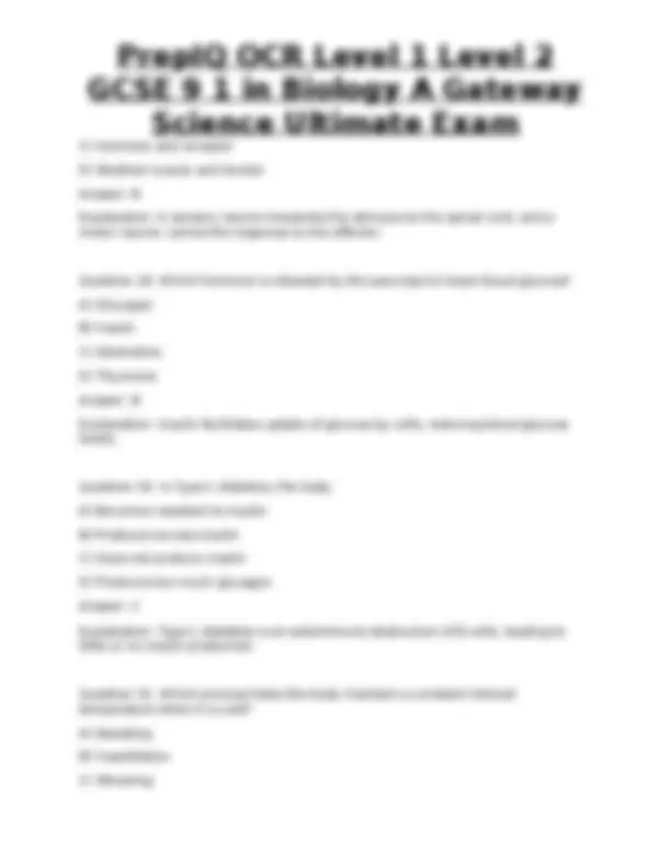 PrepIQ OCR Level 1 Level 2 GCSE 9 1 in Biology A Gateway Science ...