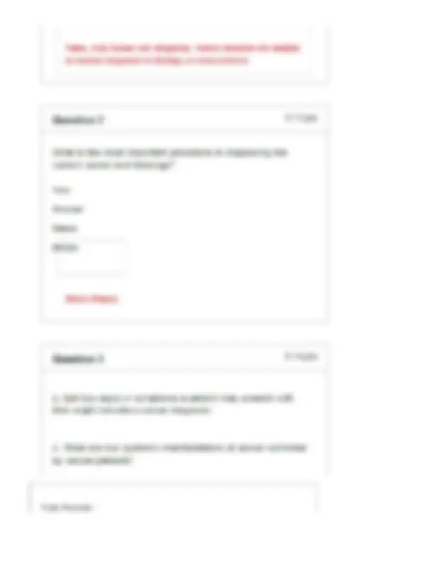 PORTAGE LEARNING: BIOL331 / BIOL 331 Module 2 Exam (3 Version, 2026/ ...