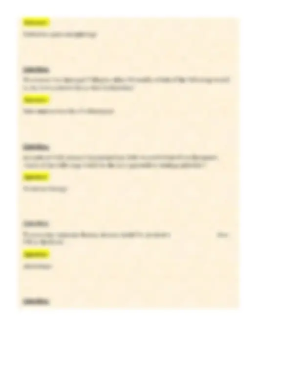 PORTAGE LEARNING: BIOL351 / BIOL 351 Module 7 Exam (2 Versions, 2026/ ...