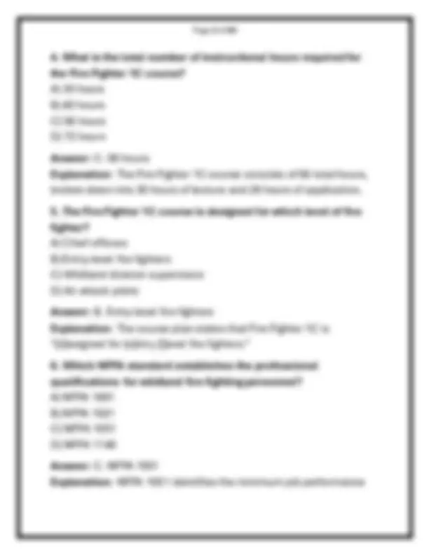 FIREFIGHTER 1C WILDLAND 2026 PRACTICE EXAM QUESTION AND ANSWER | Exams ...