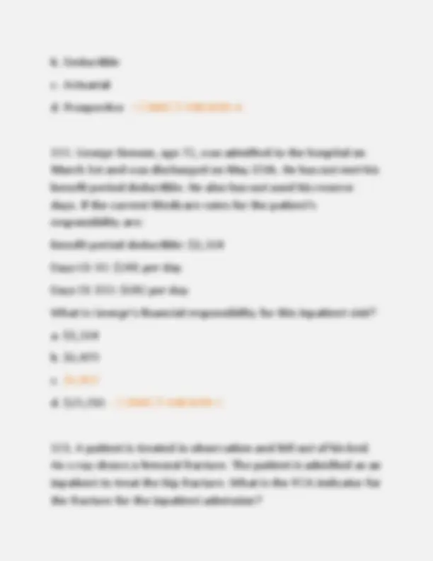 RHIA 2026 Domain 4 Revenue Cycle Management Final Exam ( Updated 2025/ ...