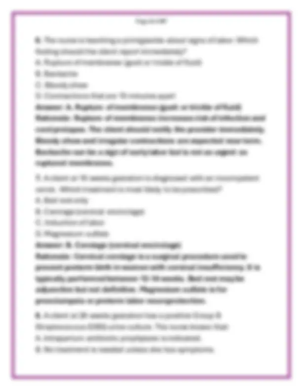 VATI PN MATERNAL NEWBORN EXAM 2026 NGN-STYLE Q&A | Exams Nursing | Docsity