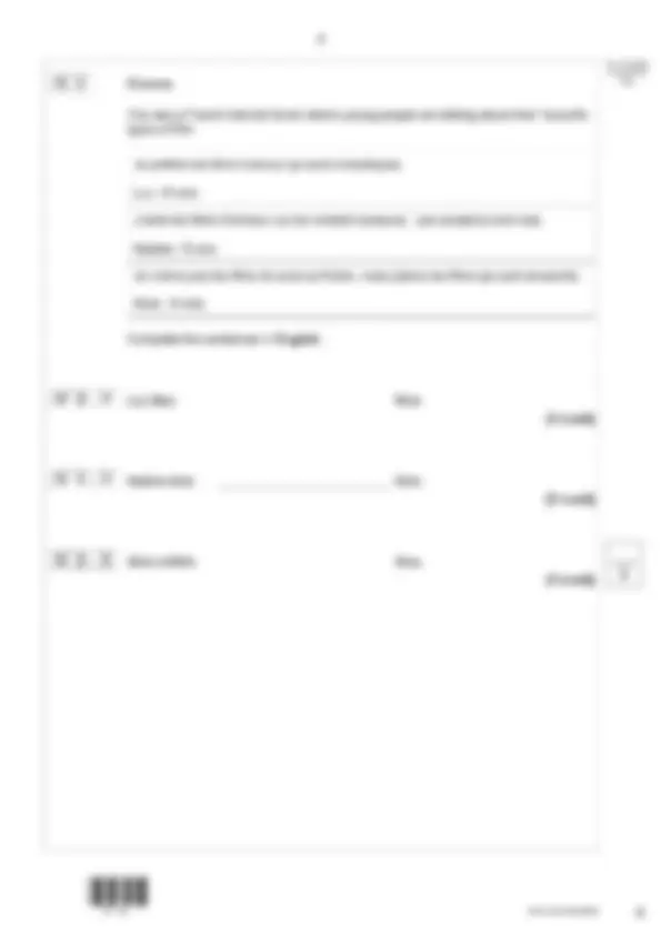 2025 ACTUAL AQA GCSE FRENCH Foundation Tier 8658/RF Paper 3 Reading ...