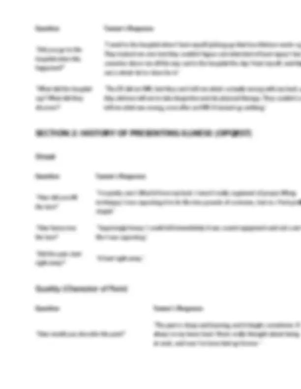 Tanner Bailey Pain Management Shadow Health Focused Exam Transcript ...