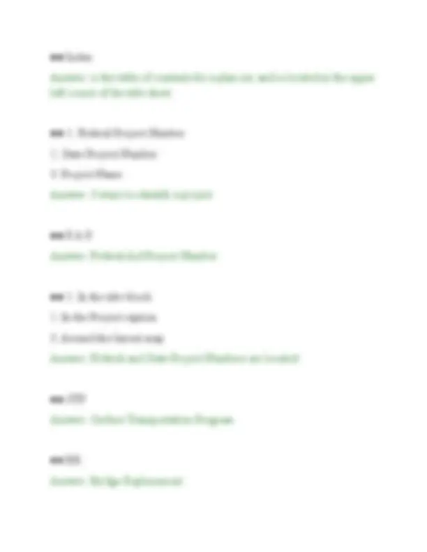 FDOT PLAN READING UPDATED QUESTIONS AND ANSWERS FULL SOLUTION REVIEW ...