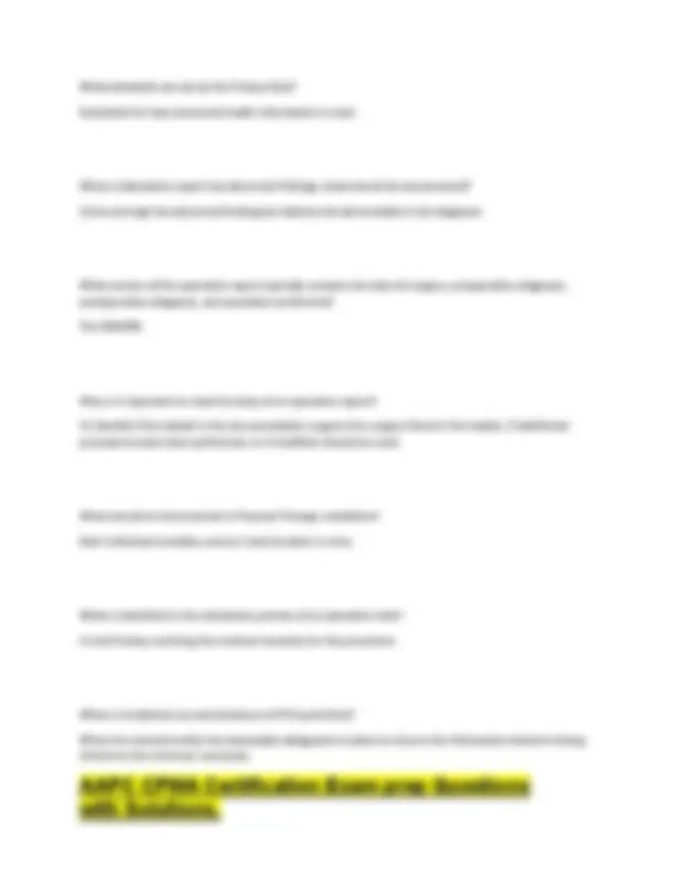 AAPC CPMA Certification Exam prep Questions with Solutions. | Exams ...
