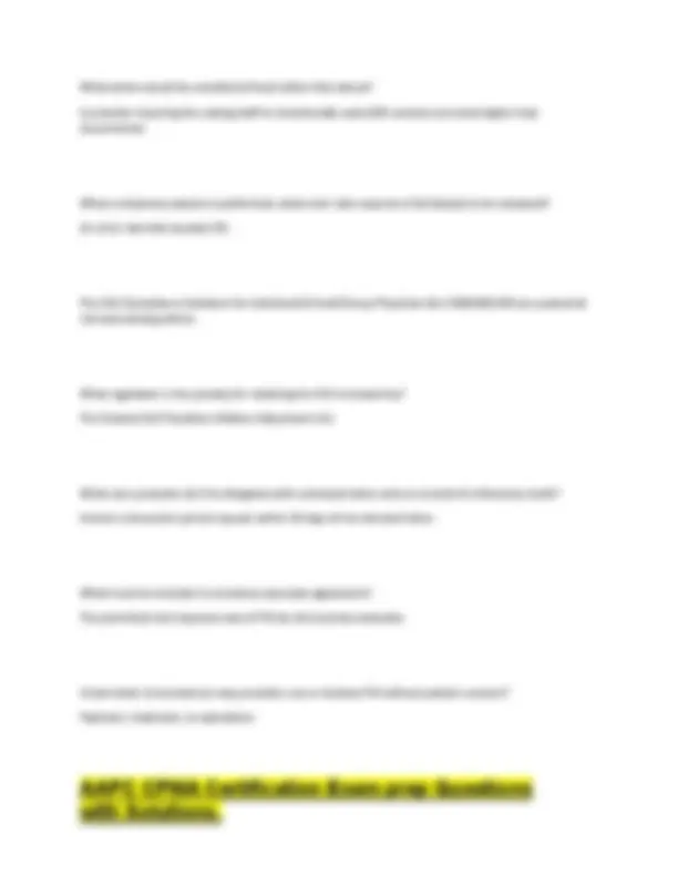 AAPC CPMA Certification Exam prep Questions with Solutions. | Exams ...