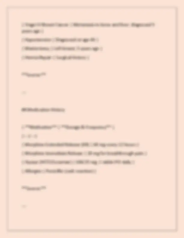 Summary Shadow Health Focused Exam: End of Life (Regina Walker ...