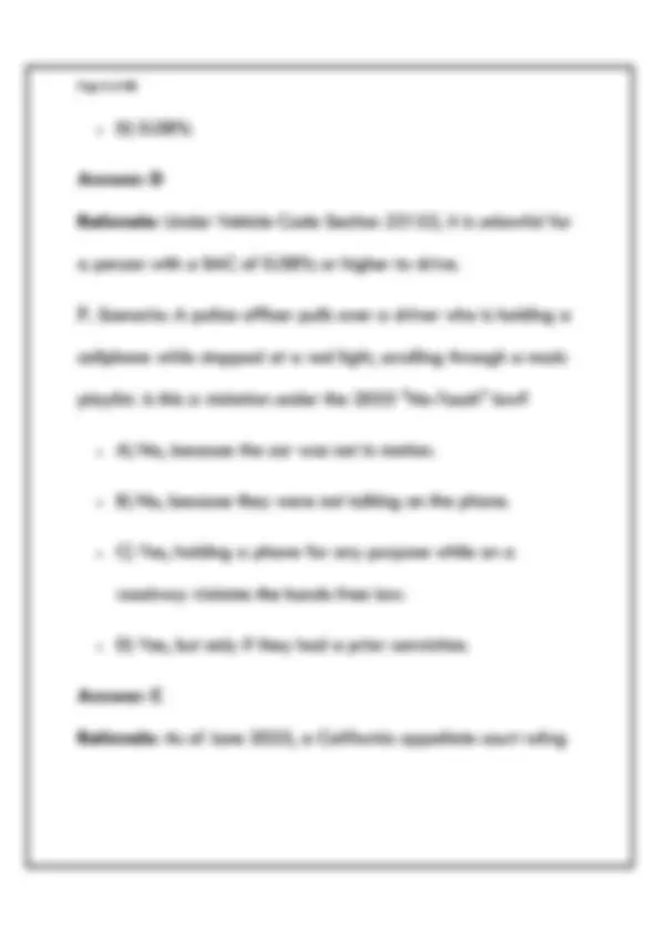 CALIFORNIA DRIVER’S PERMIT & LICENSE EXAM 2026 – LATEST PRACTICE ...
