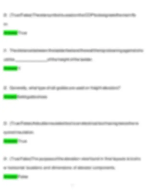 NEIEP Class 200 Final Exam: Elevator Practice Q&A (2026) | Exams ...
