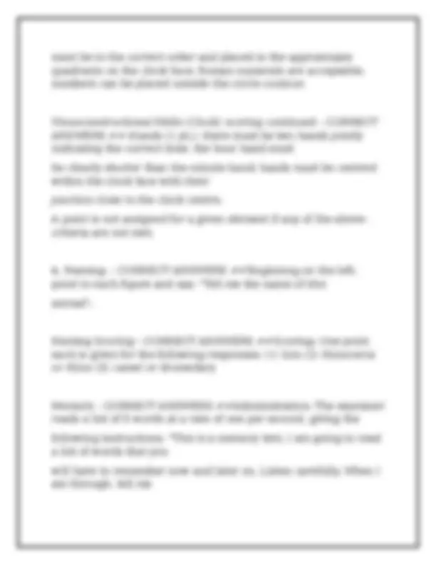 Montreal Cognitive Assessment (MoCA) X questions with answers | Exams ...