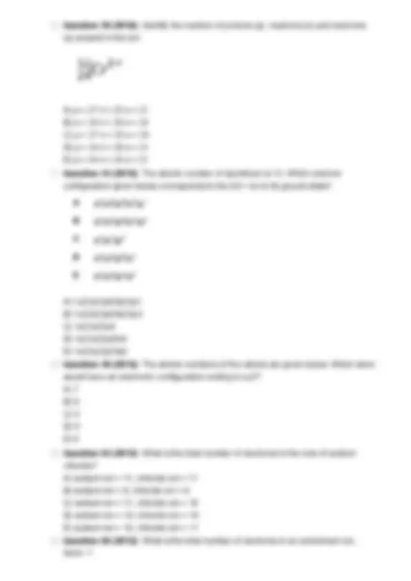 IMAT Chemistry PYQ'S Topicwise | Study notes Chemistry | Docsity