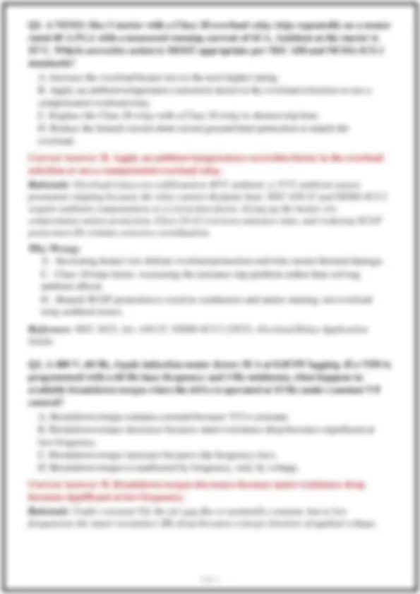 SACA C 202 Electric Motor Control Systems Exam comprehensive questions ...
