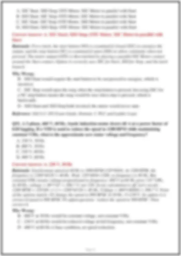 SACA C 202 Electric Motor Control Systems Exam comprehensive questions ...
