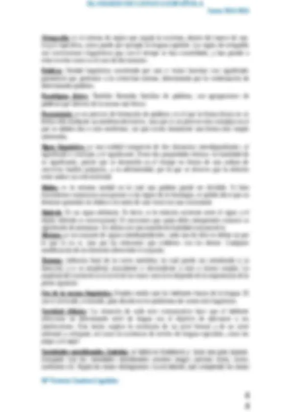 Glosario de Lengua Española: Aprendizaje de Fonética, Morfología y ...