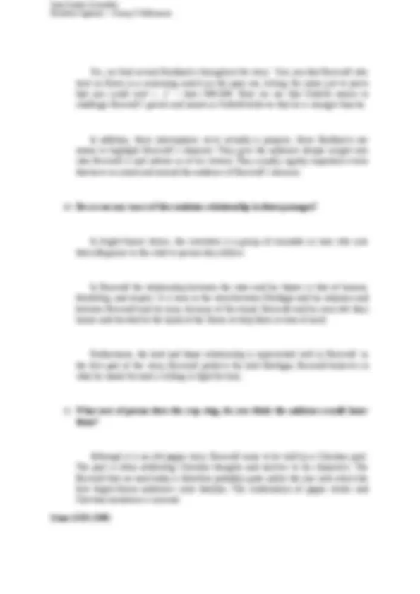 SEMINAR 2: Beowulf Lines 1-1232 Oral tradition is attributed to this ...