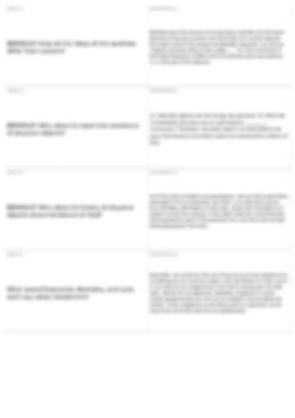 Exam 2 (Descartes, Berkeley, Locke) | PHI 100 - INTRO PHI:KNOWL/REALITY ...