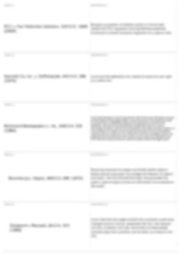 First Amendment and Media Law: A Case Study of Copyright, Broadcasting ...