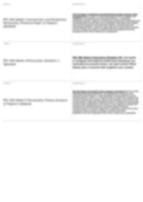 PSY 405, part 2 | EDUC - Educational Linguistics | Quizzes Linguistics | Docsity